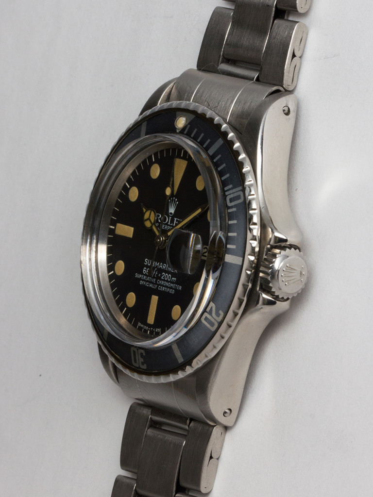 Rolex SS Submariner ref 1680 circa 1972