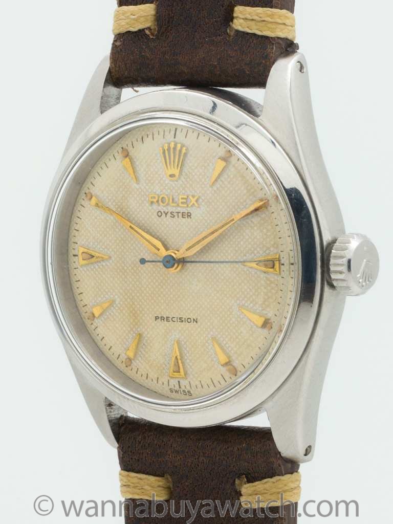 Rolex Oyster Precision ref 6282 Original Waffle Dial circa 1955