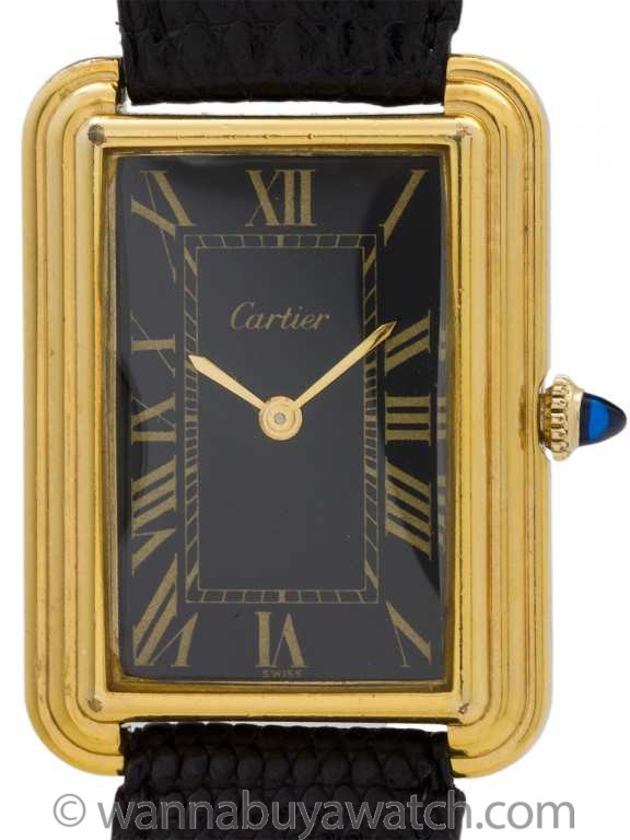Cartier Tank Oversize Stepped Case circa 1970's
