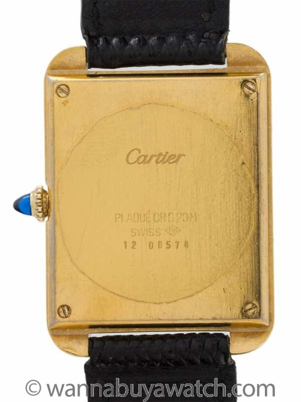 Cartier Tank Oversize Stepped Case circa 1970's