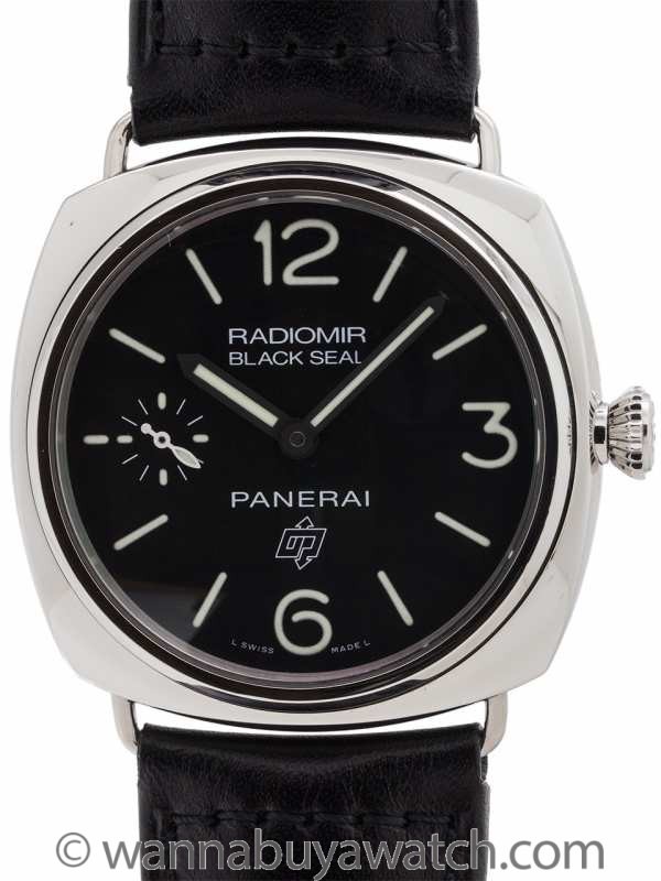 Panerai Black Seal PAM 380 "Logo" B & P 2012 Mint!