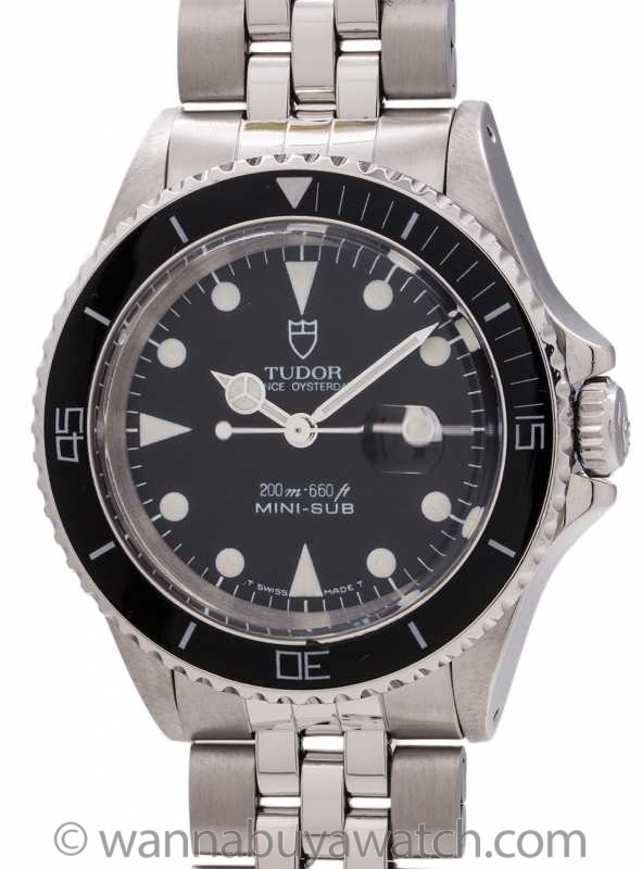 Tudor Stainless Steel Mini-Sub ref 73090 circa 1987