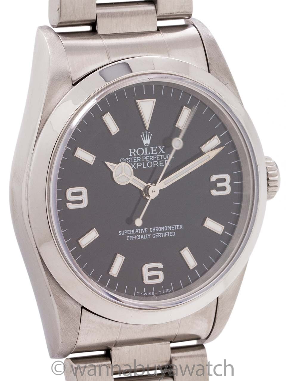 Rolex Explorer 1 ref 14270 Tritium Luminous circa 1995
