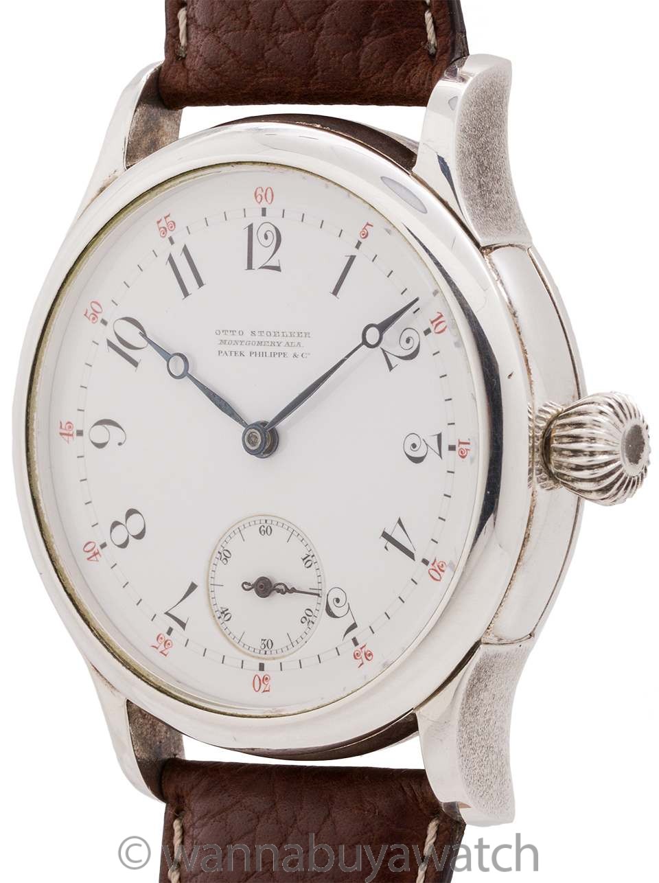 Patek Philippe Massive Custom Case Wristwatch 1883 Patek Archives