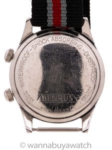 Benrus Wrist Alarm ref 3021 Stainless Steel circa 1960's