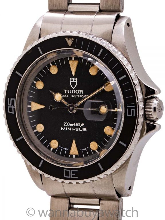 Tudor Stainless Steel Mini-Sub ref 94400 circa 1981