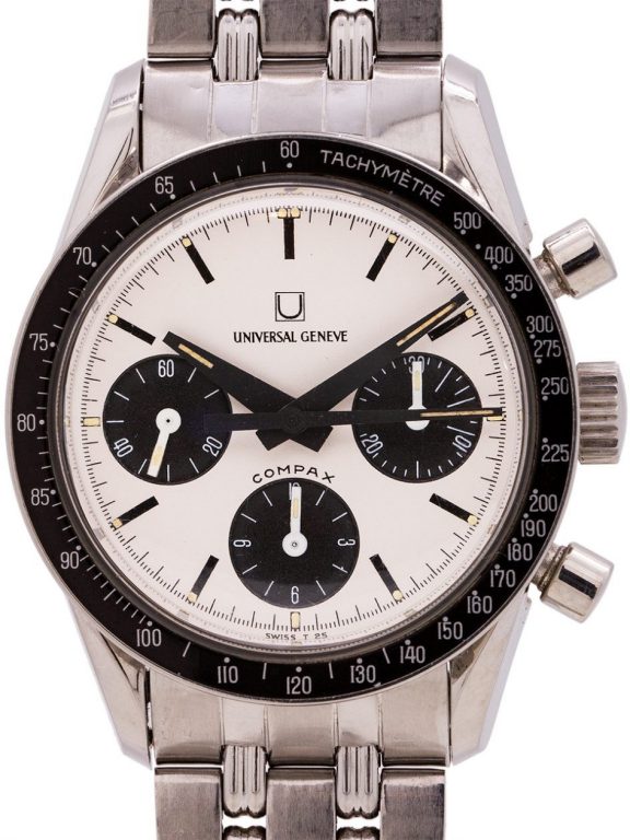 Universal Geneve SS Compax "Nina Rindt" Chronograph circa 1960's Box ...
