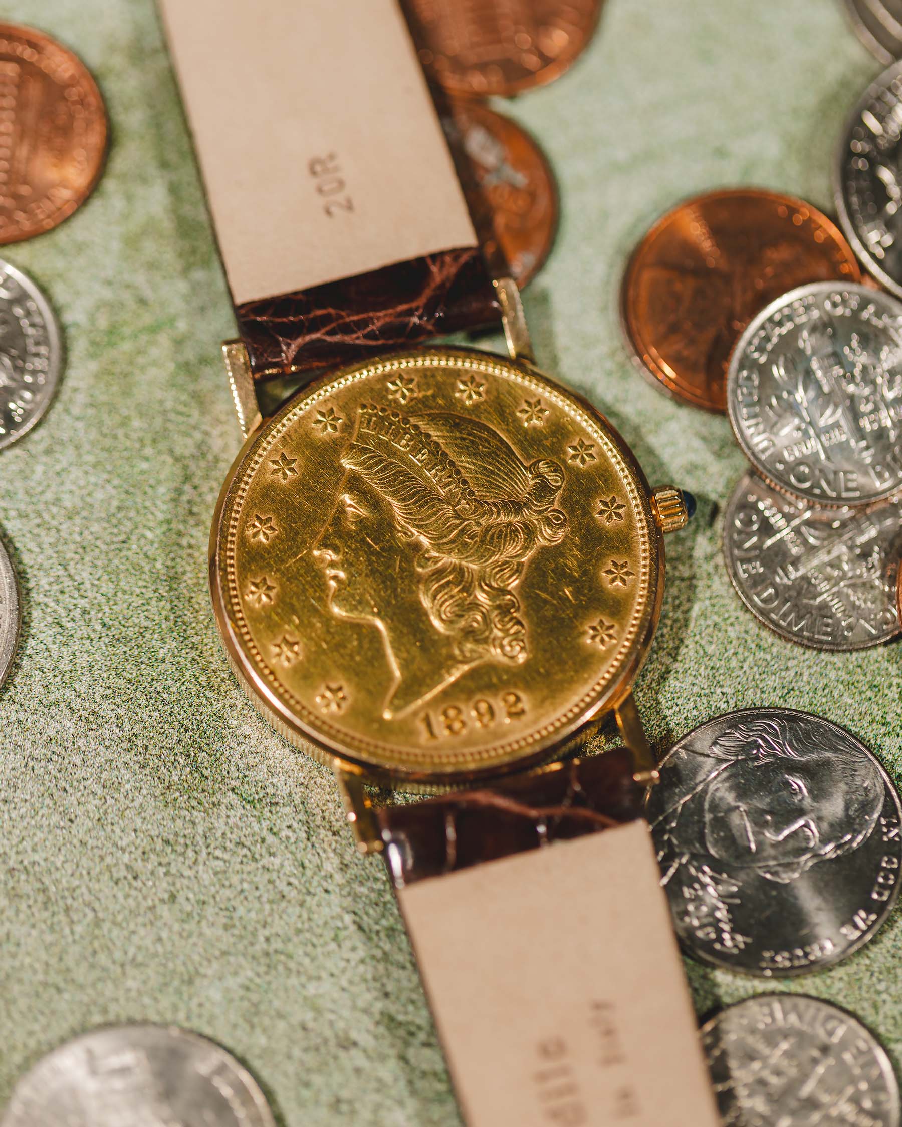 Corum $20 U.S. Gold Coin Watch (1892) circa 1980's