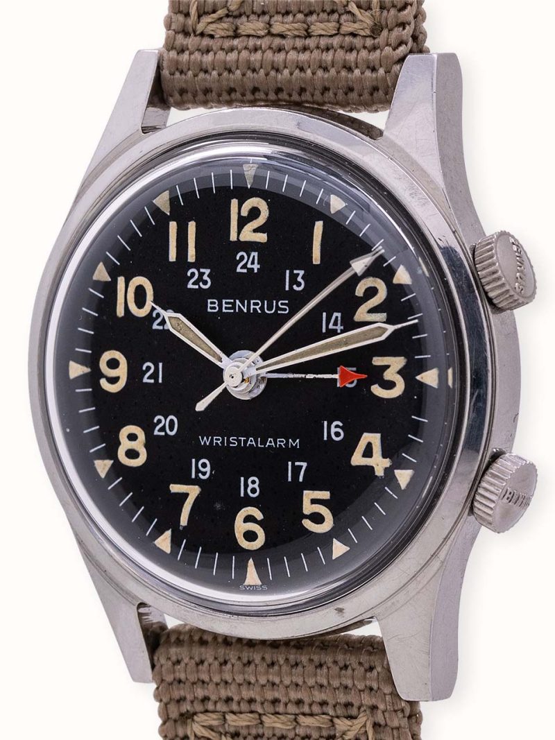 Benrus "Bullitt" Wrist Alarm ref 3021 Stainless Steel circa 1960's