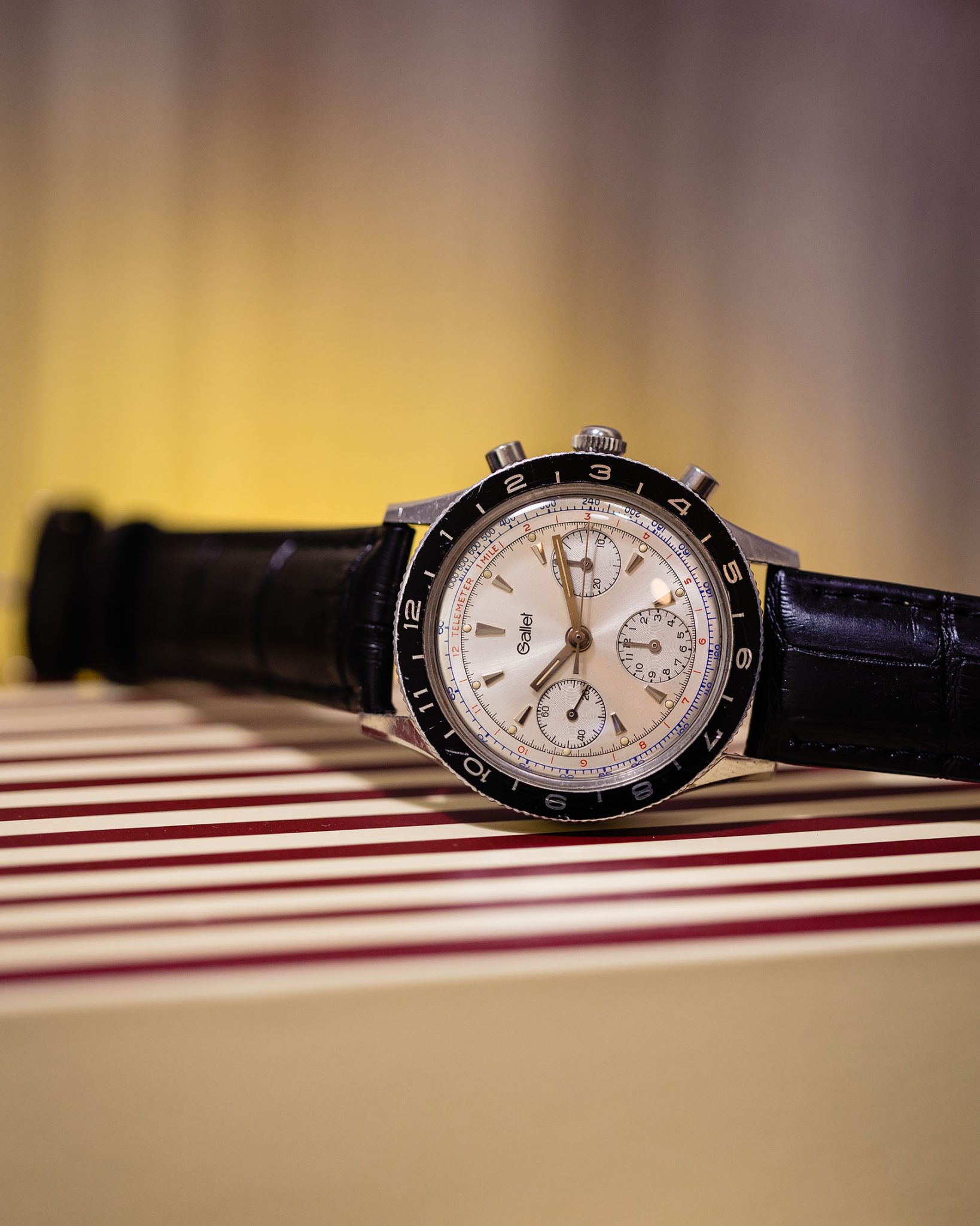 Gallet Multichron Pilot Chronograph circa 1979