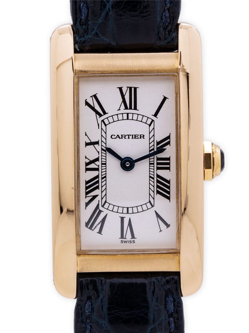 Cartier Tank American 18K YG Lady's ref 1710 circa 2000+