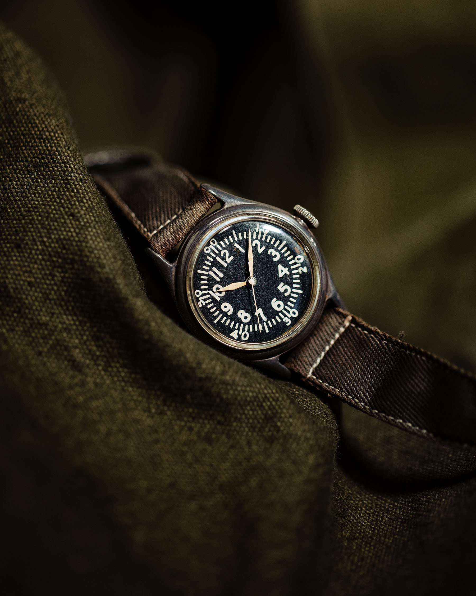 Bulova Type A-11 U.S. Army Sterling Silver circa WWII