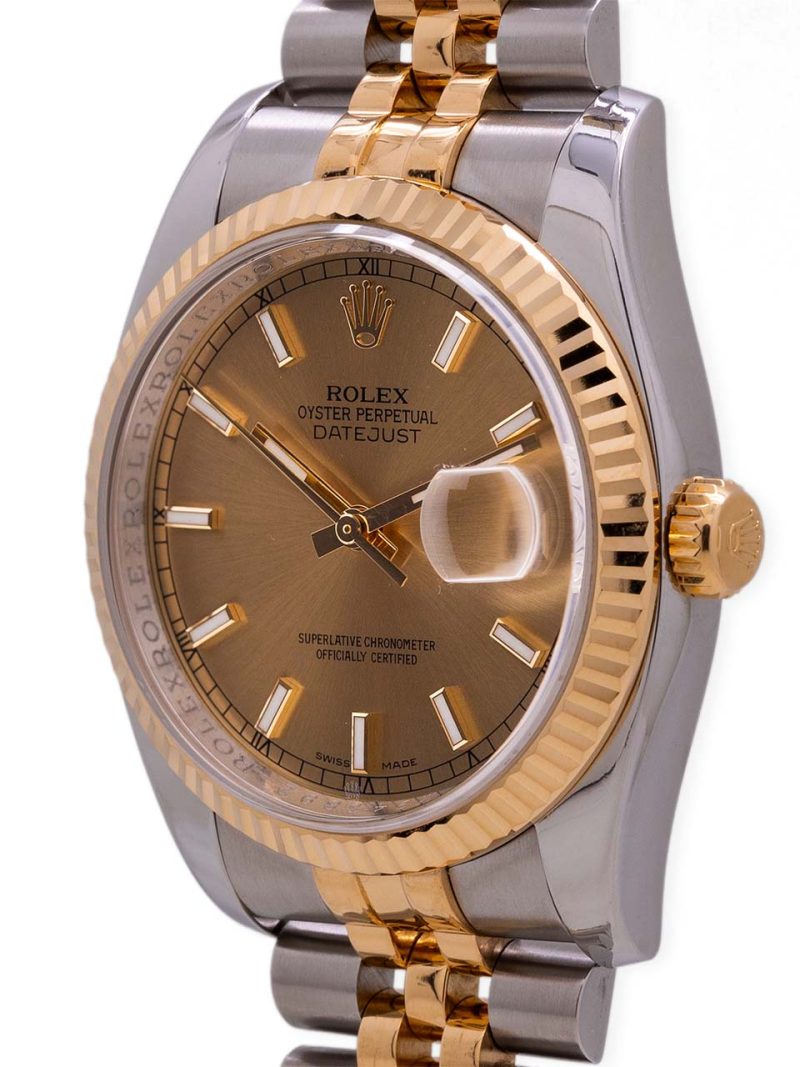Rolex SS/18K YG Datejust ref 116233 Hidden Clasp Jubilee circa 2004