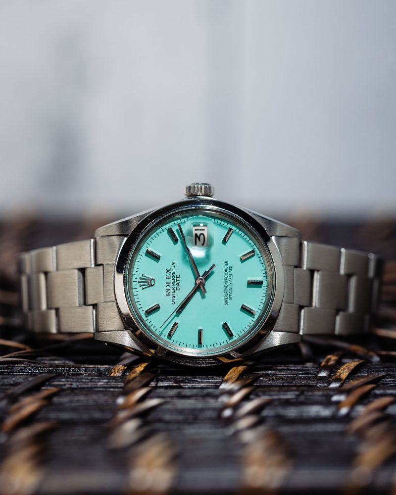 Rolex Oyster Perpetual Date ref 1500 Custom Colored Dial circa 1970