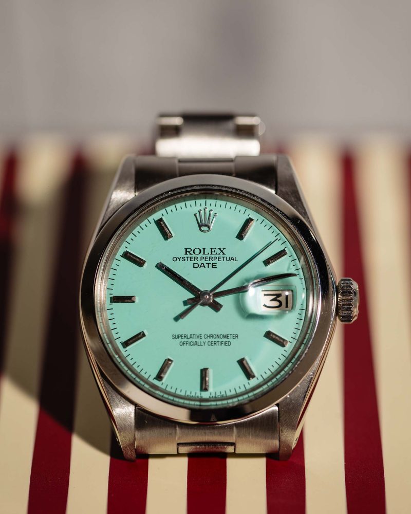 Rolex Oyster Perpetual Date ref 1500 Custom Colored Dial circa 1970