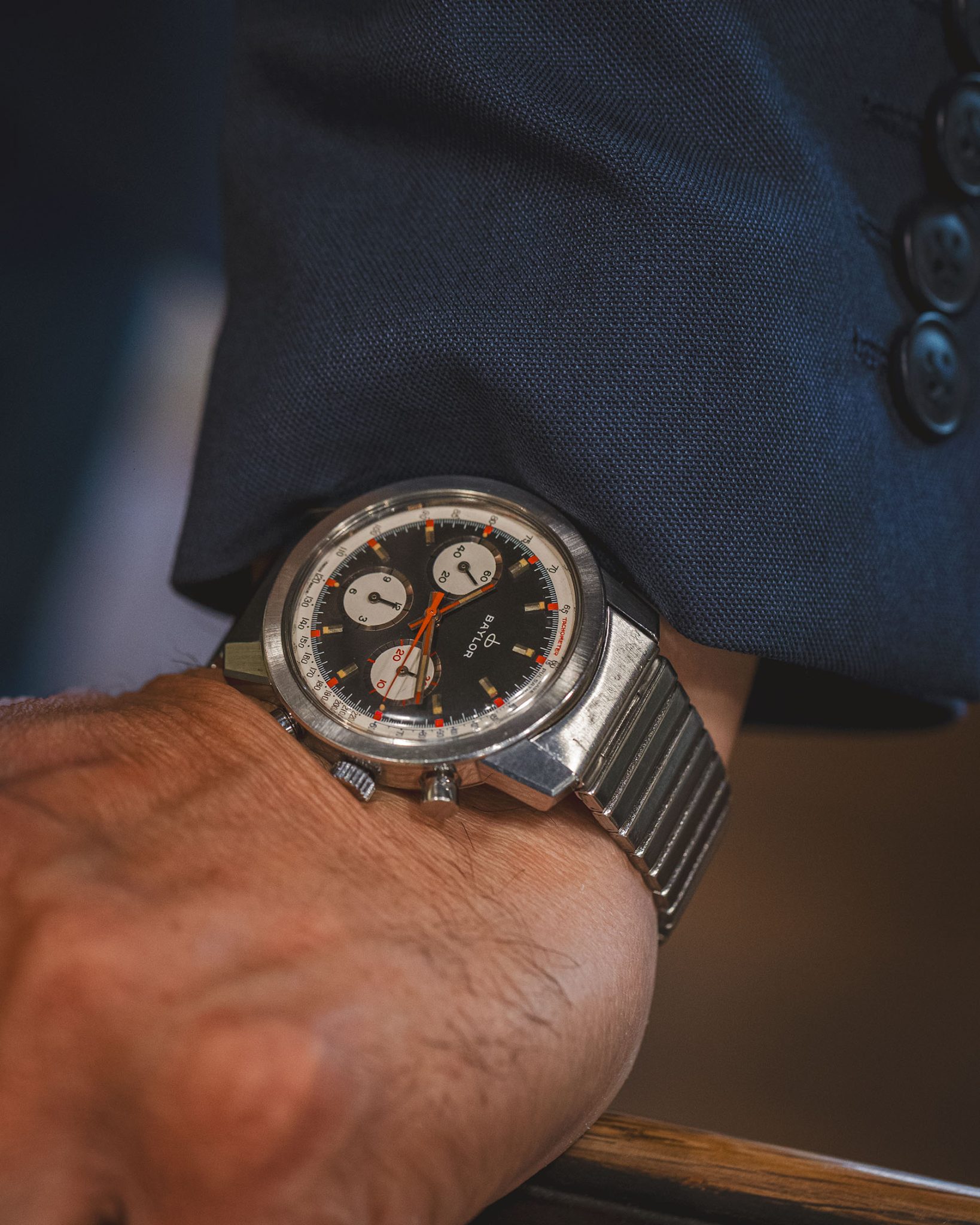 Baylor Oversize Valjoux 72 "Paul Newman" Chronograph circa 1960’s