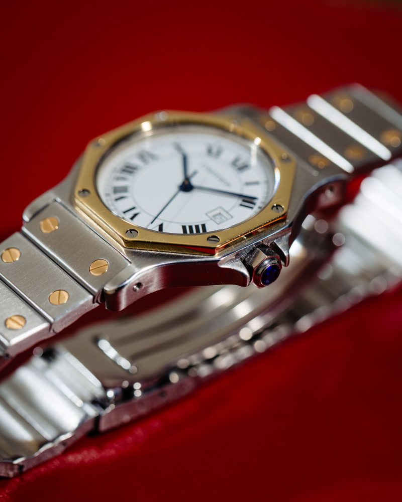 Cartier Santos Automatic SS/18K YG ref 2671 circa 1990 Card & Papers