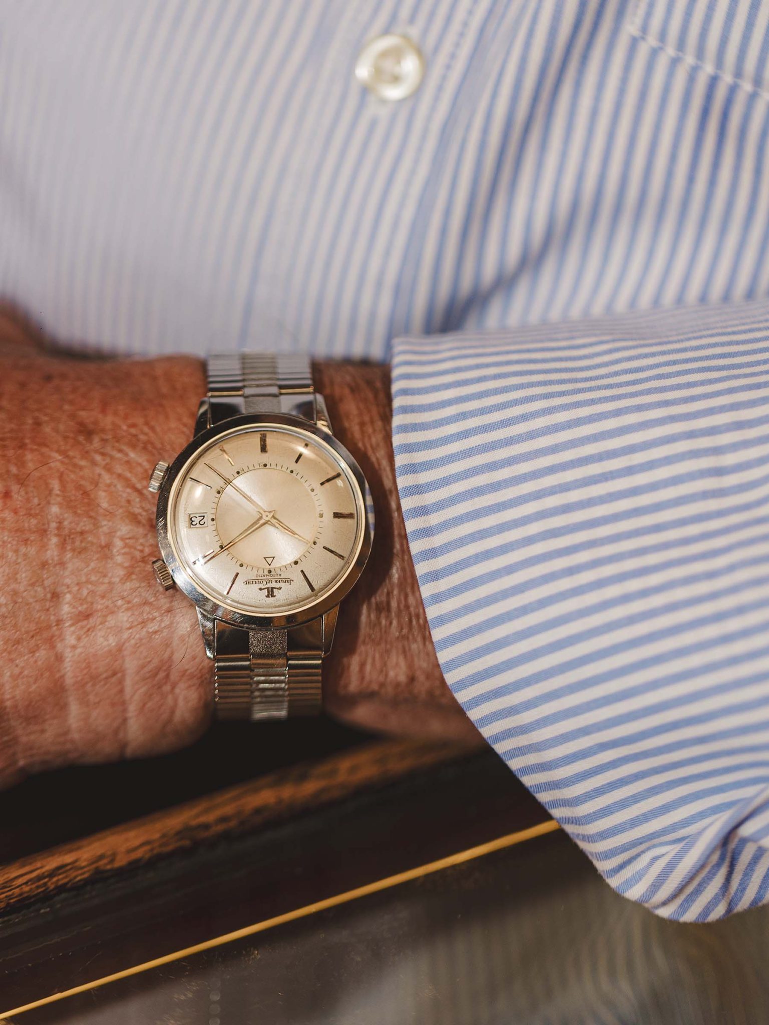 Jaeger Lecoultre SS Memovox Alarm ref E855 circa 1960's