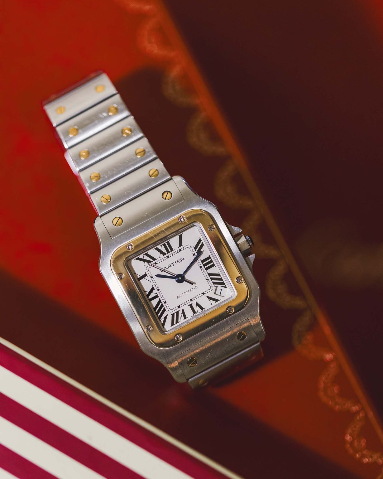 Cartier Santos Galbe ref 2823 SS/18K YG XL Automatic