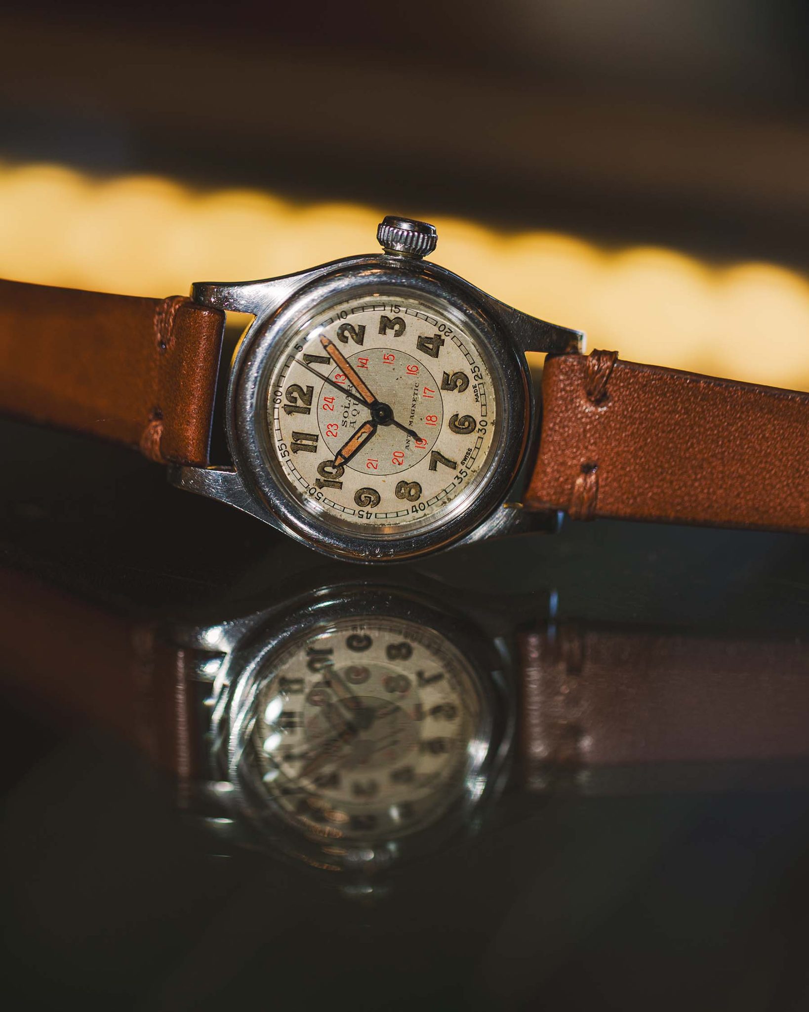 Rolex Solar Aqua ref 2784 WW2 era Boy's Size circa 1940's